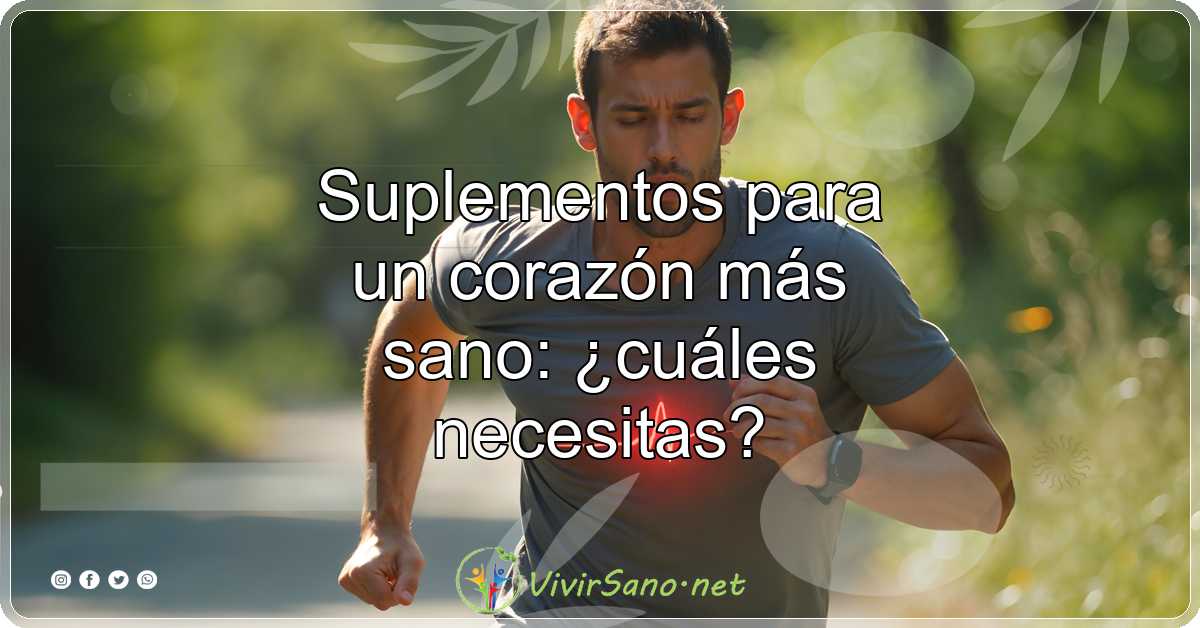 Suplementos para un corazón más sano: ¿cuáles necesitas? © 【VIVIRSANO.NET】